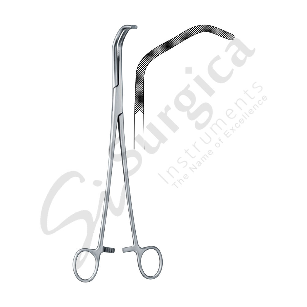 Satinsky Bronchus And Vascular Clamps Curved 265 mm Fig. 2|Surgica ...